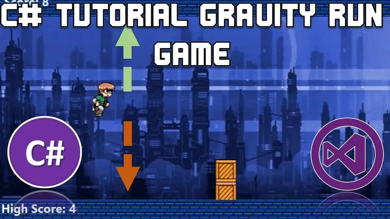 C# Tutorial - Create a Gravity Run Game with Windows Form in Visual Studio