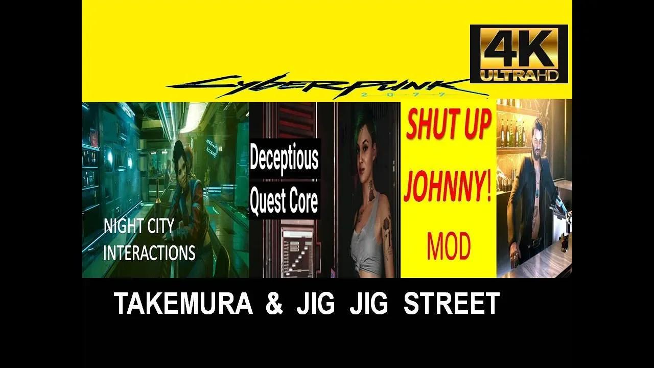 CYBERPUNK 2077 | Takemura Jig Jig Street Visit | 4K 60fps HDR
