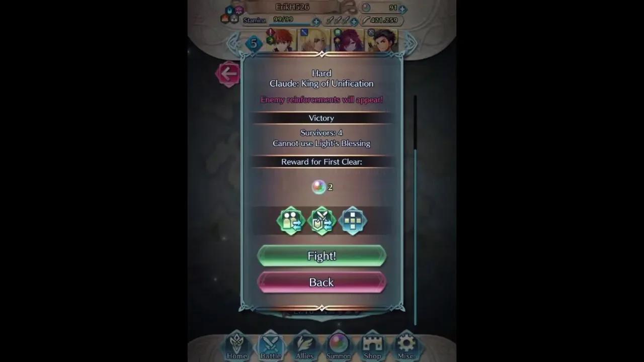 ErikH526 - Fire Emblem Heroes - Legendary Hero Claude Battle Hard - 02 ...