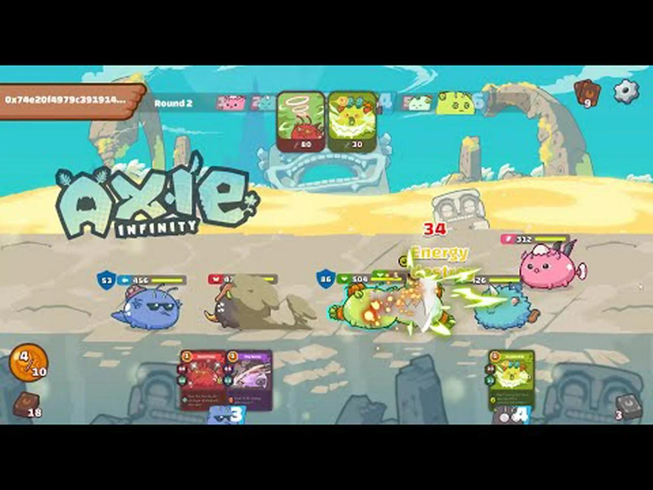 Axie Infinity - Energy Stealing Arena Plays (1350+ MMR Gameplay)