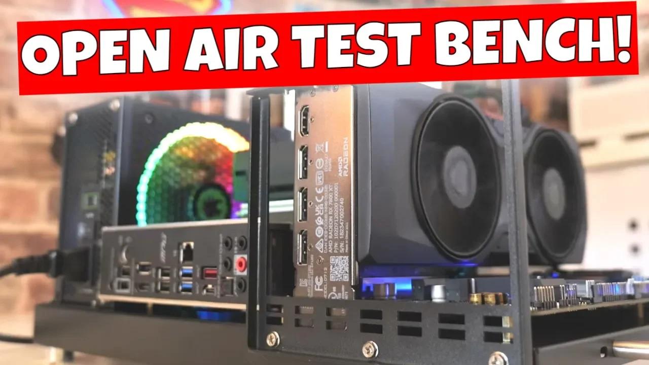 Budget Compact Open Air ATX PC Test Bench Case Build ATX W01 Giyifang ...