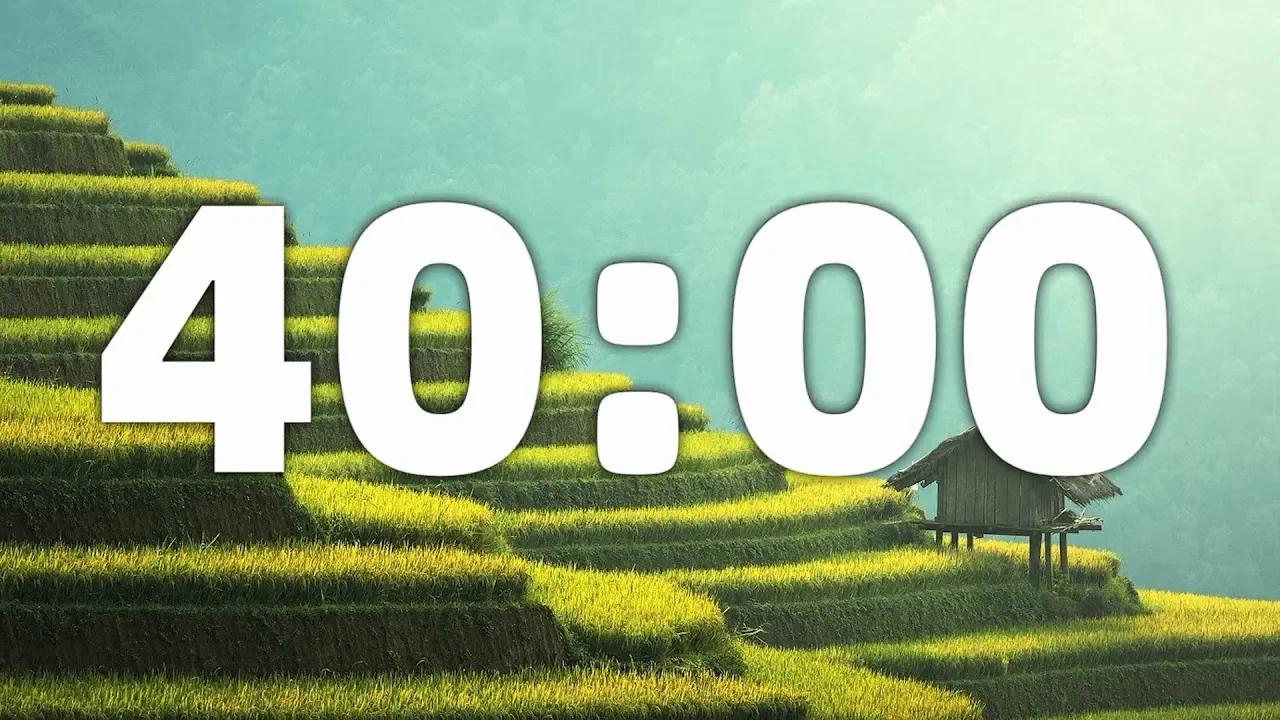 40 Minute Timer For Classroom | 40 Minute Countdown Timer With Ticking ...