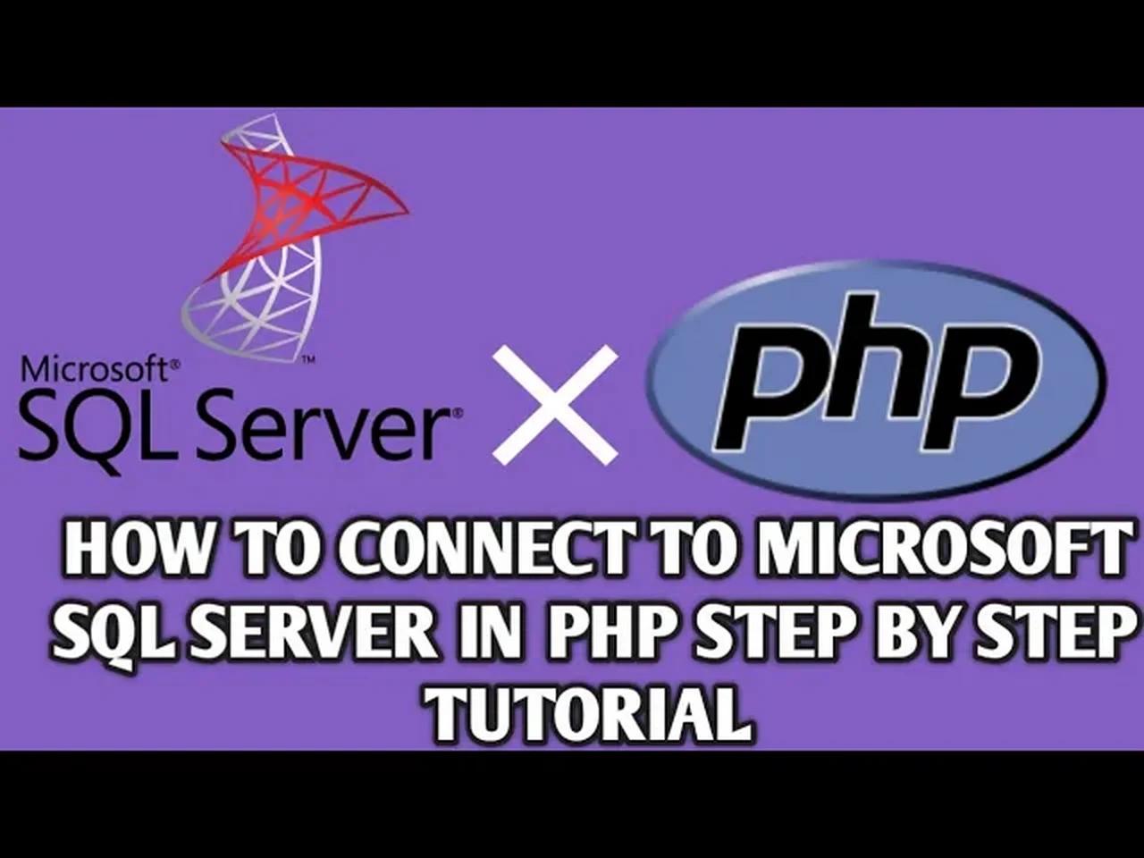 Connect Php To Sql Server How To Connect Php With Sql Server 2019 