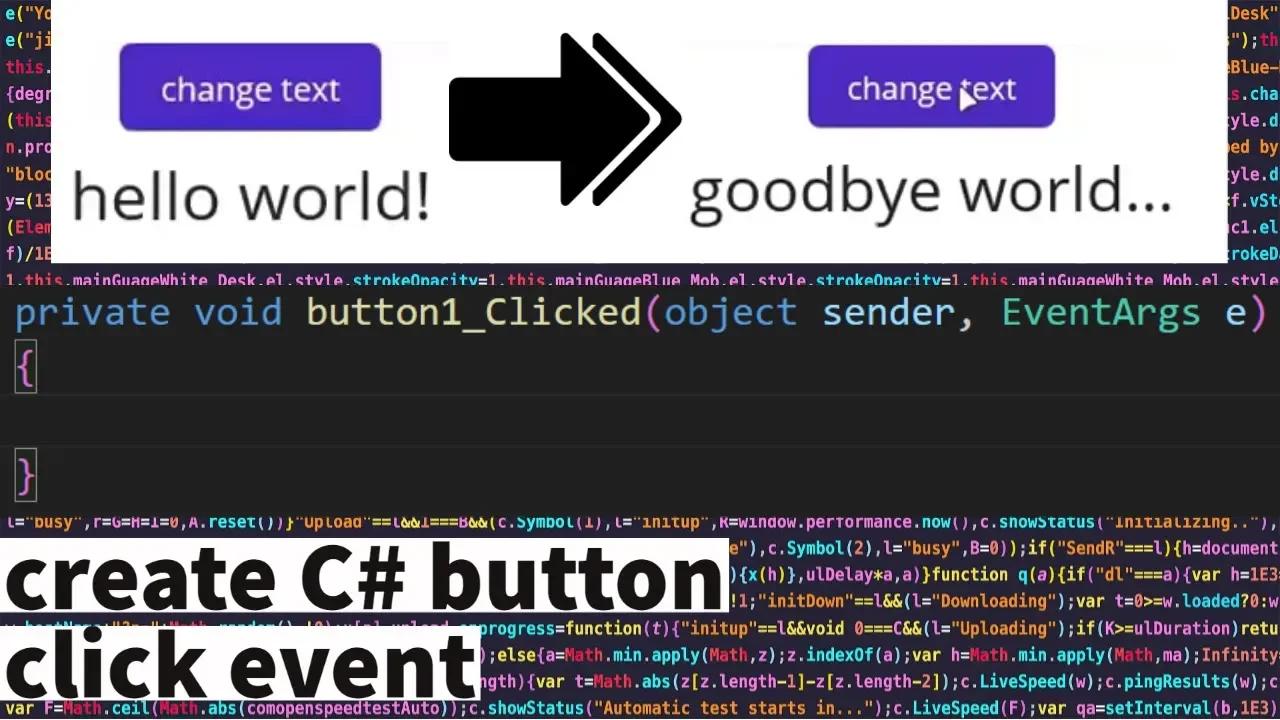 how to create a button click event in c# .net maui