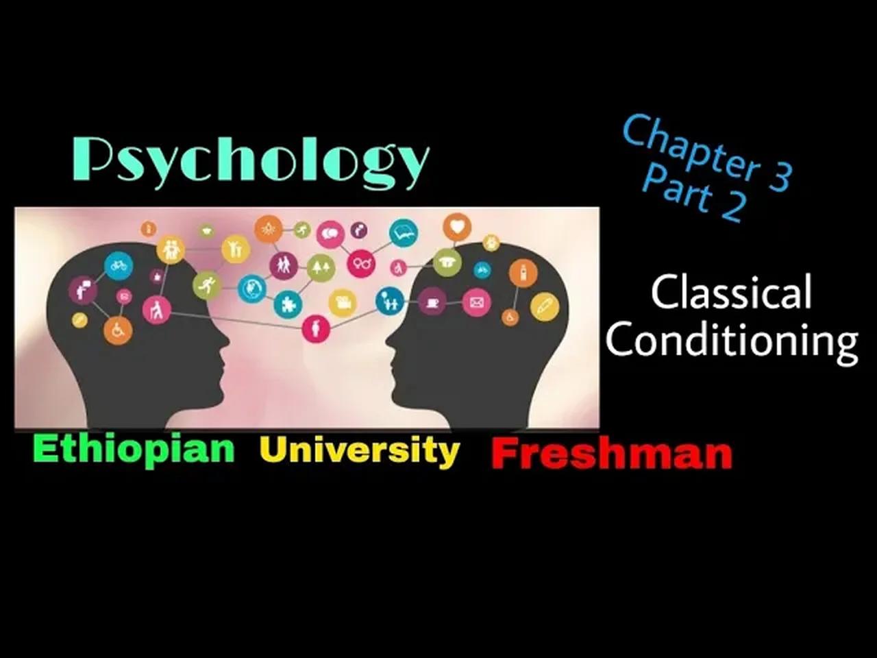 Psychology Classical Conditioning Ethiopian University Freshman Chapter ...