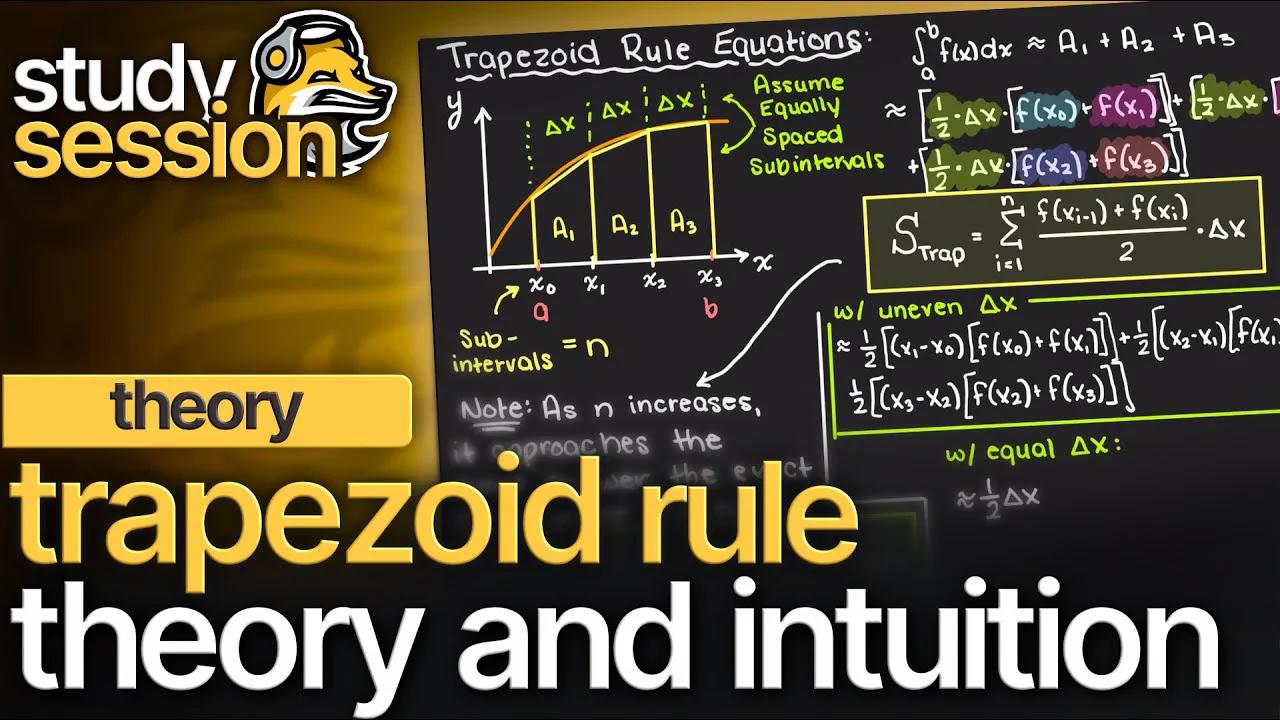 Trapezoid Rule Theory Intuition Numerical Methods