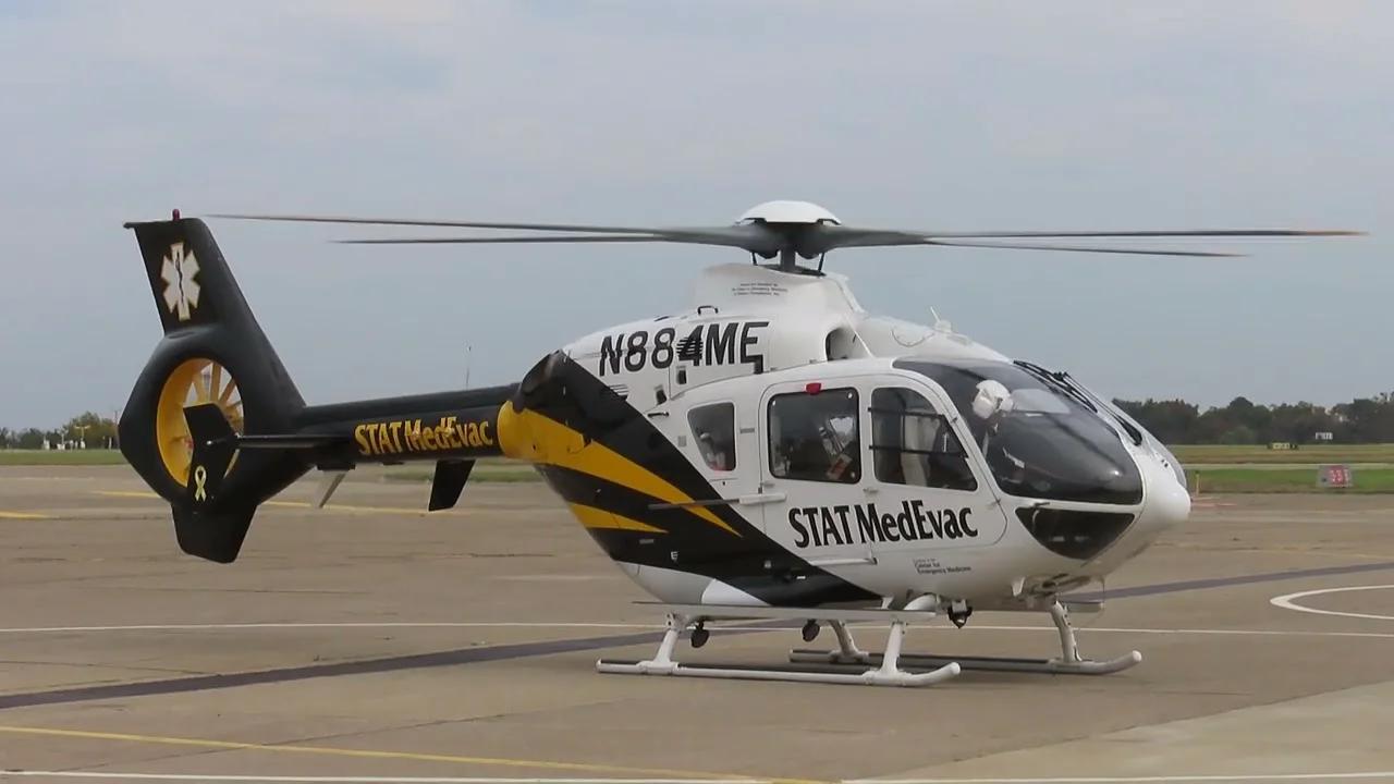 N884ME - STAT MedEvac 1 Taking Off