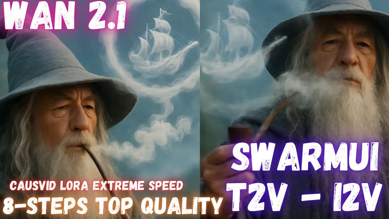 Wan 2.1 Text-to-Video T2V & Image-to-Video I2V Tutorial for SwarmUI ...