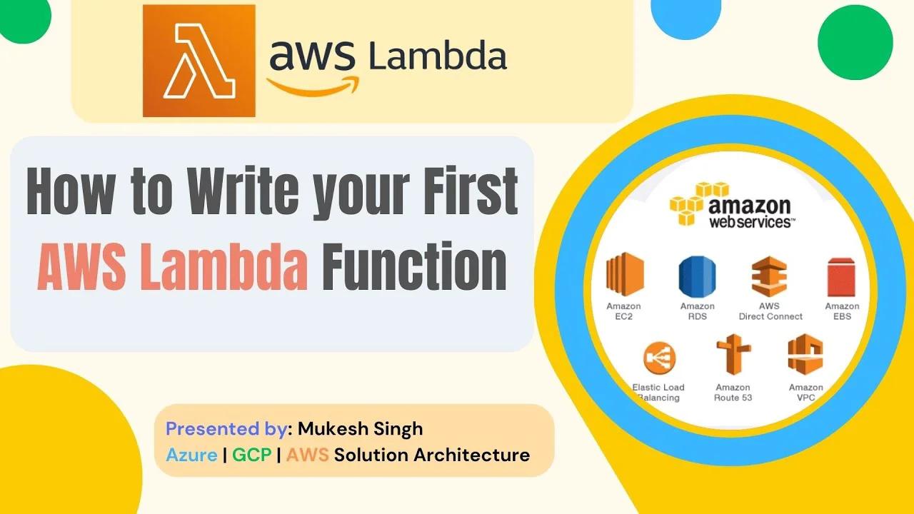 AWS - How to Write Your First AWS Lambda Function | Easy to Go Example AWS - How to Write Your First AWS Lambda Function | Easy to Go Example
