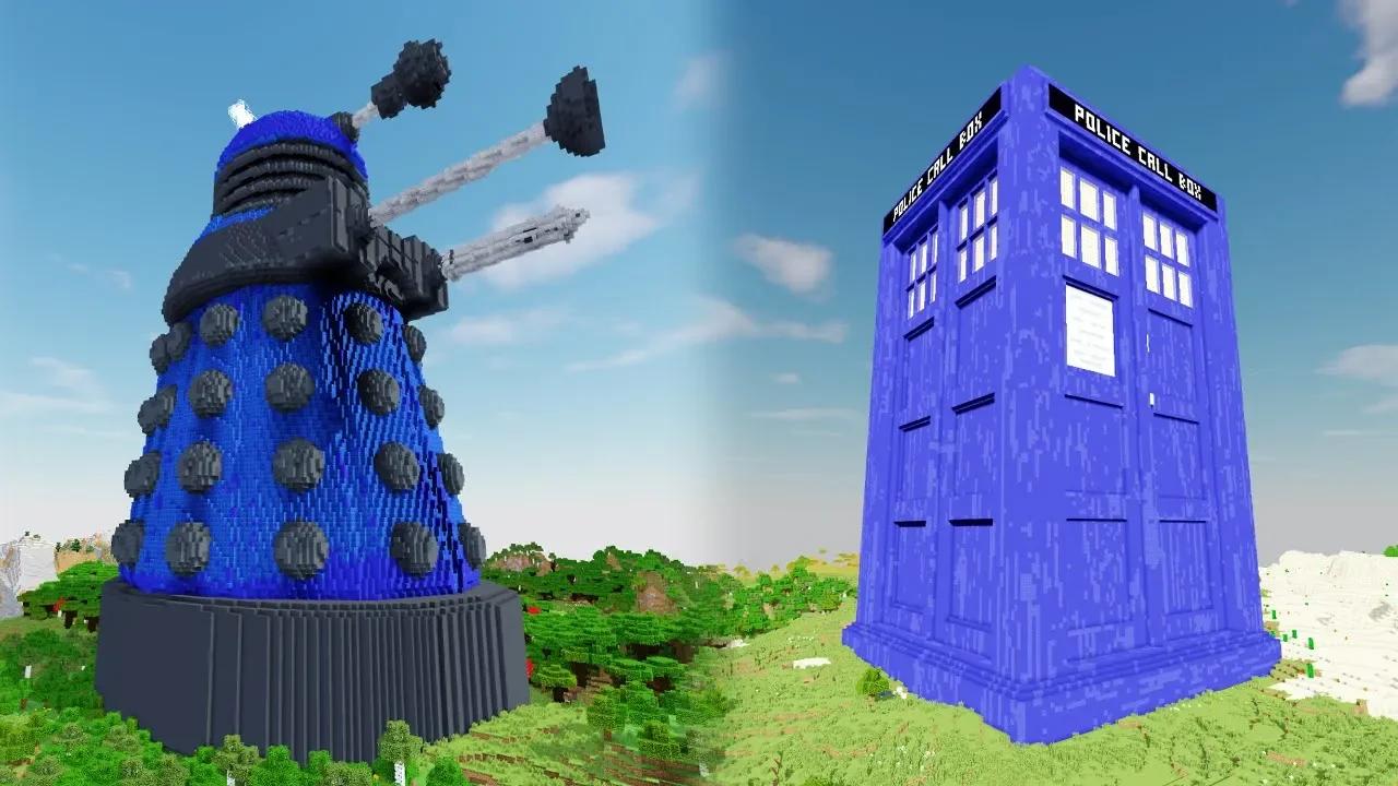 Minecraft TARDIS and Dalek Build Schematics - Doctor Who