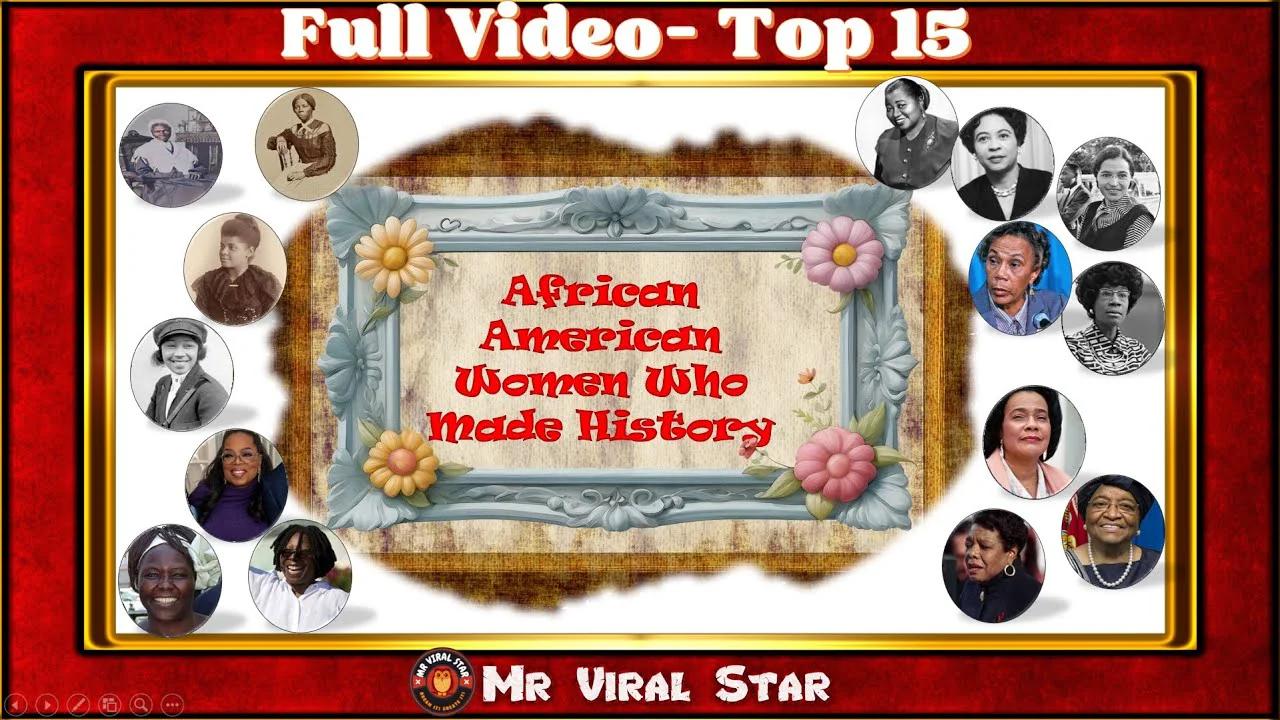 Top 15 Influential African Women's in History | Celebrating Black Women ...