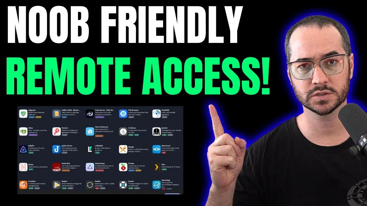 How to Easily Access Media Server Remotely + Self hosted apps!