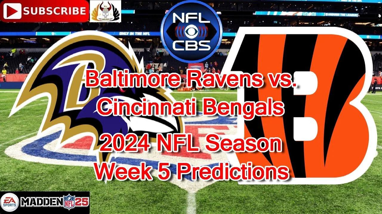 Baltimore Ravens vs. Cincinnati Bengals | 2024 NFL Season Week 5 | Predictions Madden NFL 25