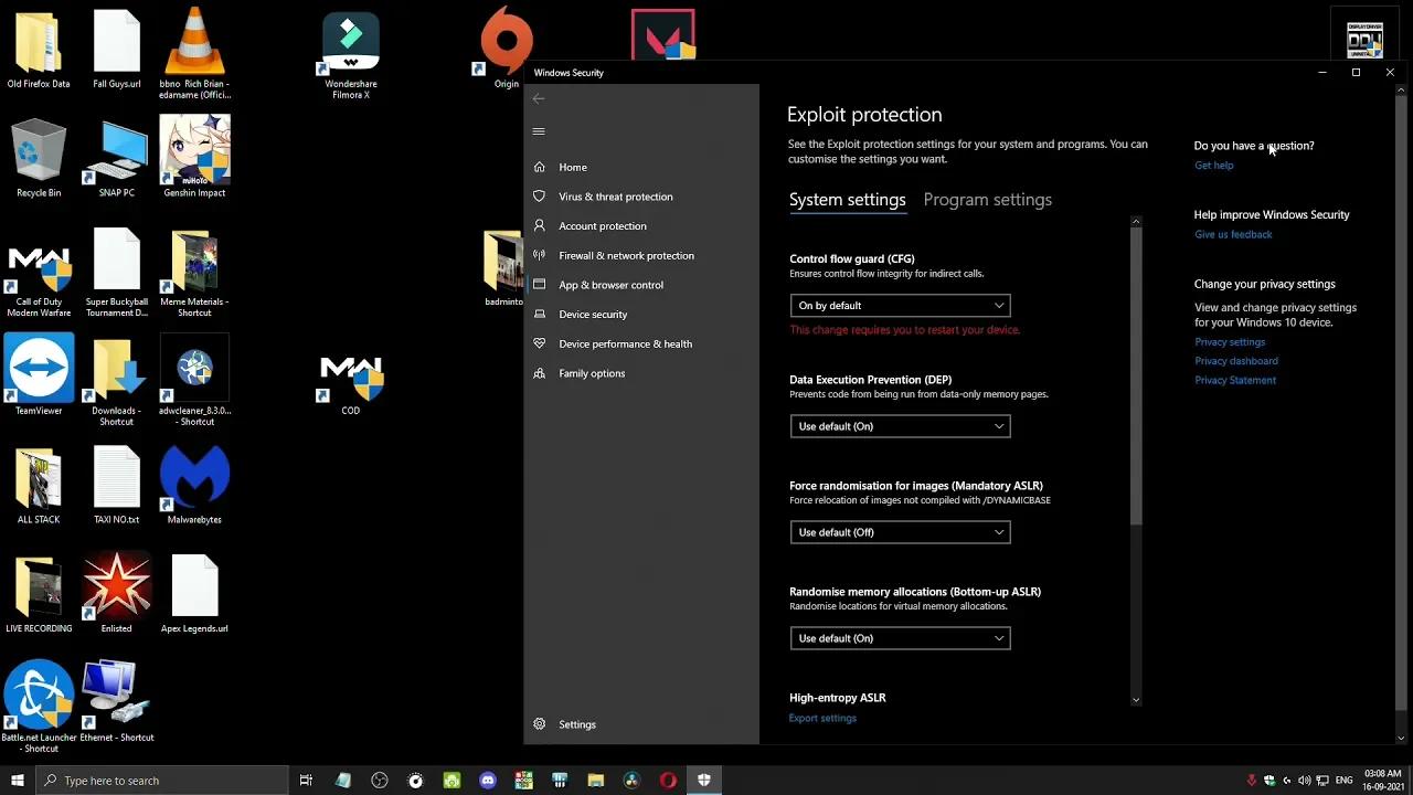 Valorant ERROR 1067 (Enable control flow guard ) Fixed Turn On and ...