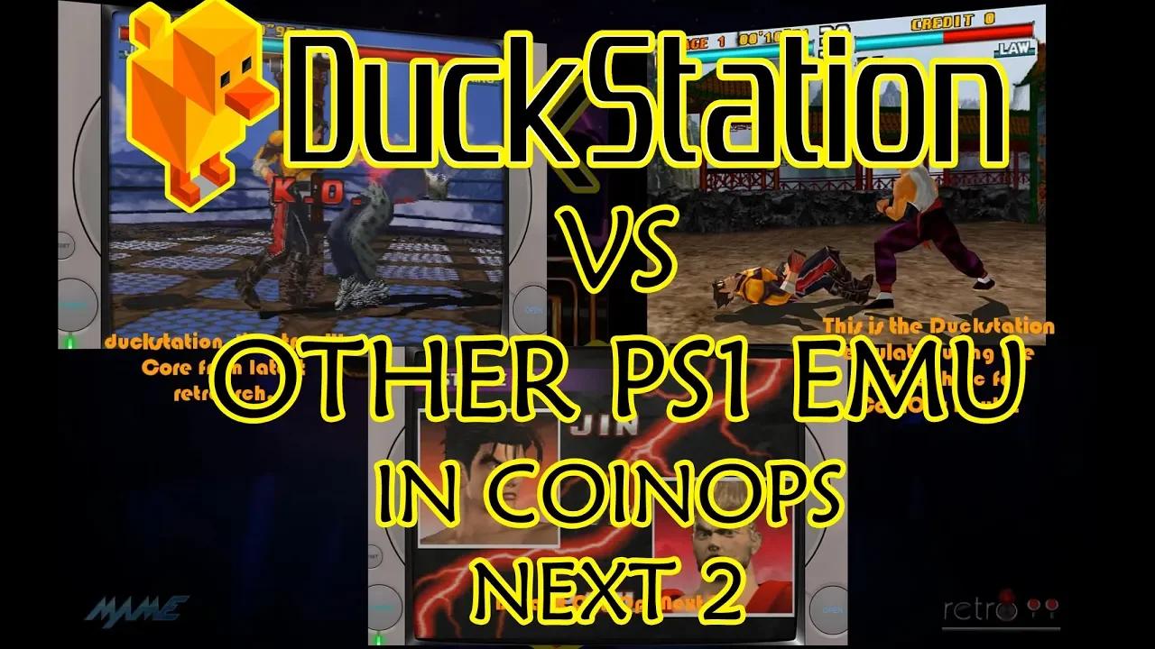 DuckStation RetroArch PS1 Emulation Comparison in CoinOps Next 2