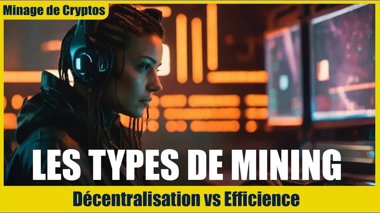Comprendre les types de mining. Efficience vs Décentralisation.