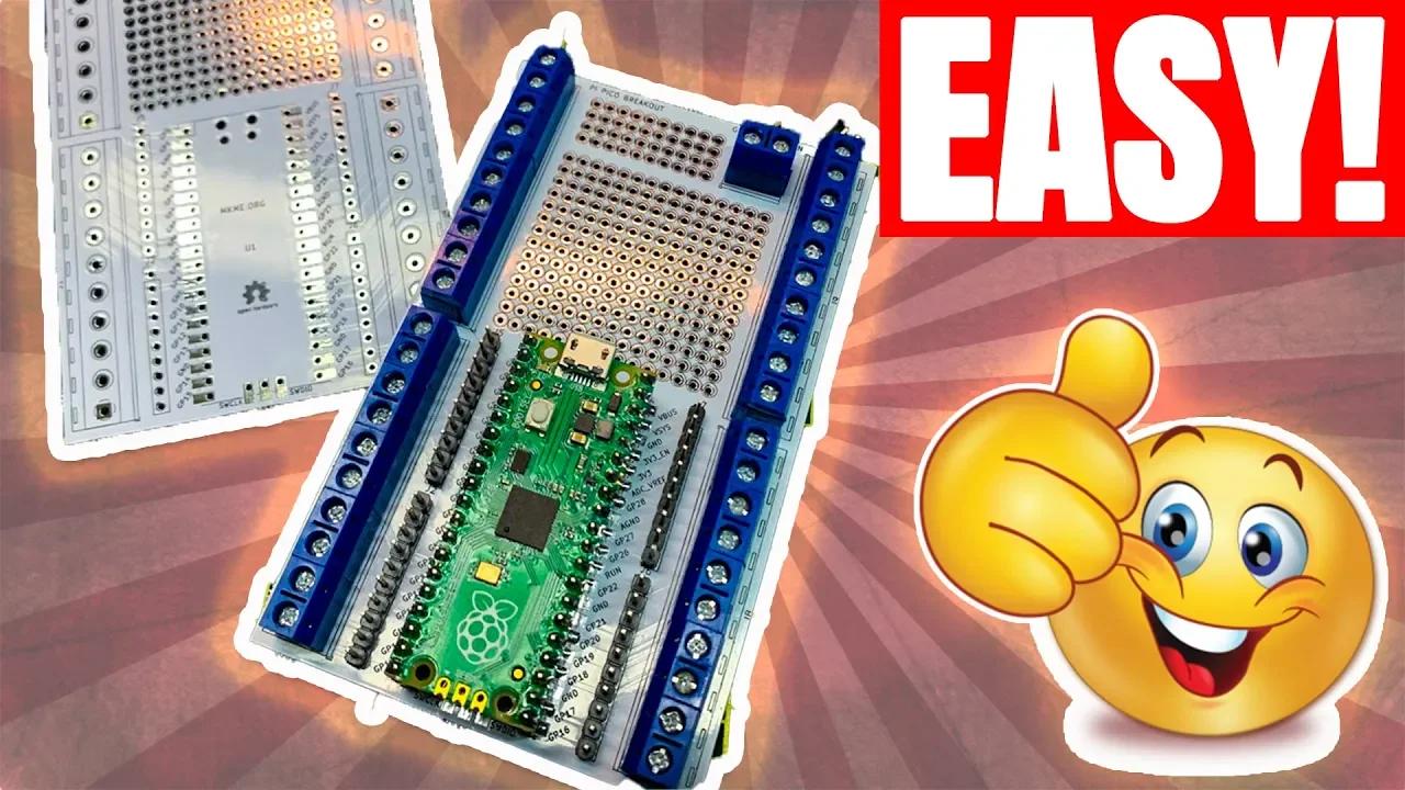 DIY RASPBERRY PI PICO BREAKOUT BOARD ANYONE CAN MAKE!