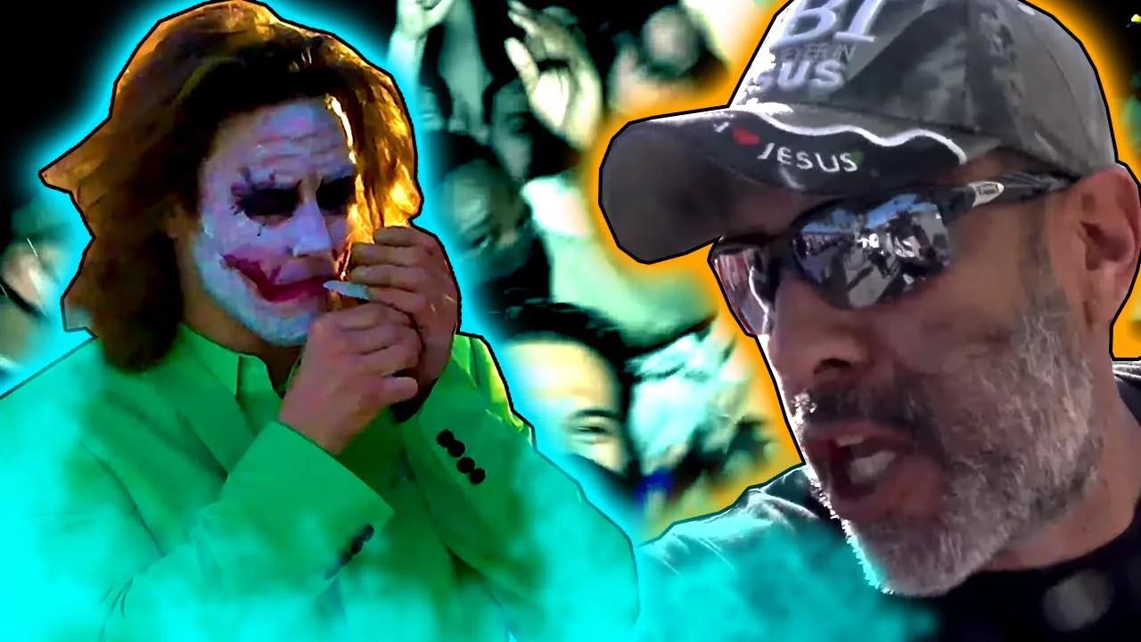 Fans, Conspiracy Nuts and Cosplayers GET WILD outside the Super Bowl! (Checking out Channel 5!)