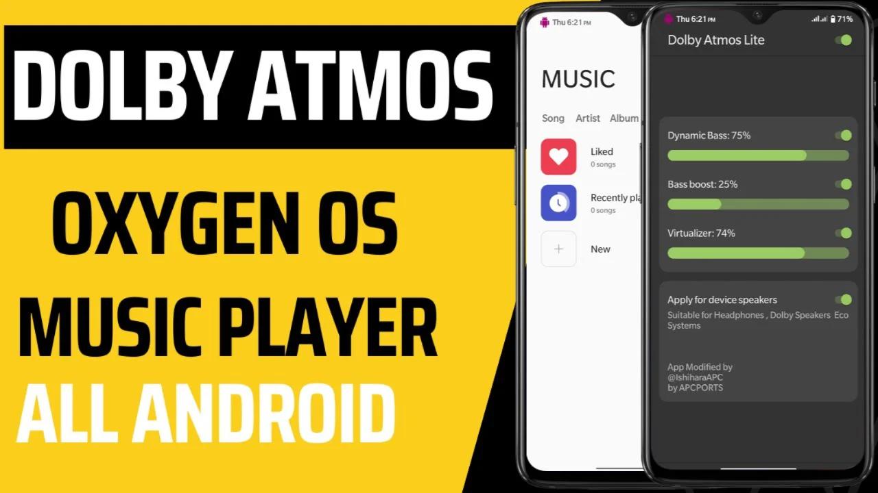 Dolby Atmos & Oxygen OS Music Player For all Android|No Root|Install ...