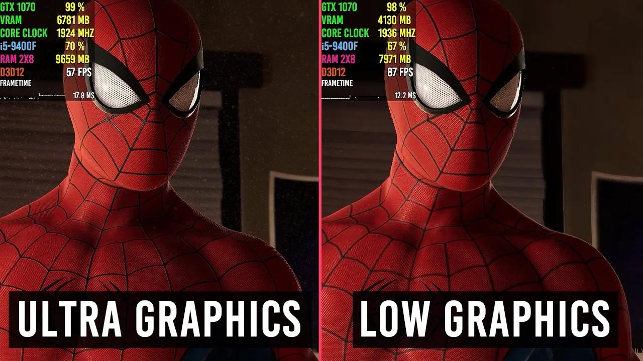 Spider-Man Remastered PC | Low vs. Ultra Graphics Comparison | PC