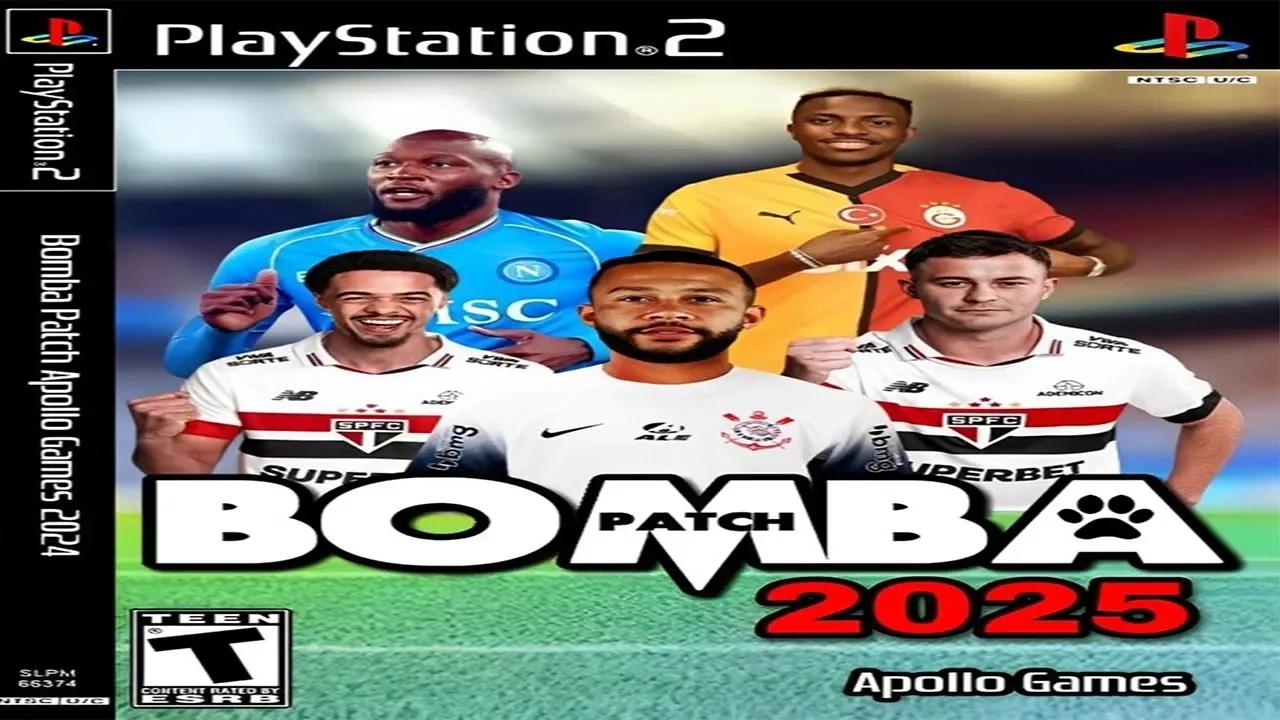 SUPER BOMBA PATCH 2024 (PS2) ISO SETEMBRO 100% ATUALIZADO AETHERSX2 EDITOR APOLLO GAMES