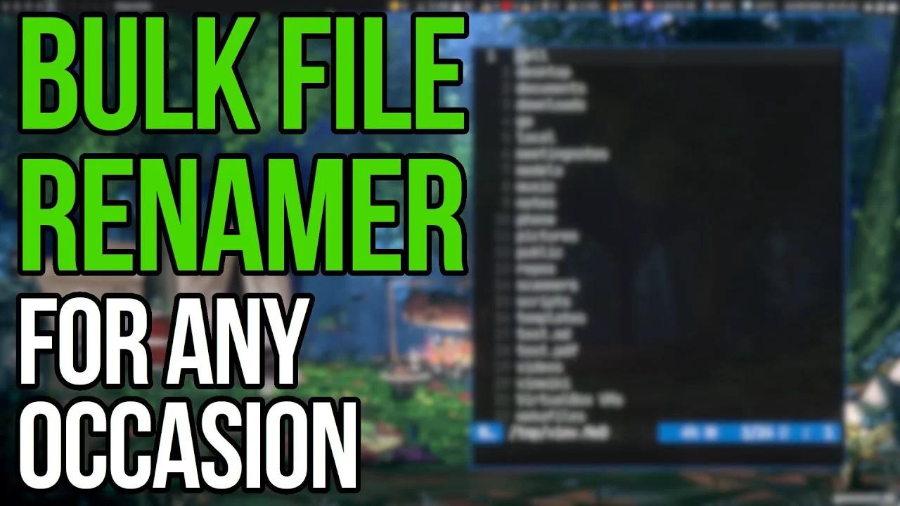 Vimv: A Generic Bulk Rename Utility, Perfect For Lf