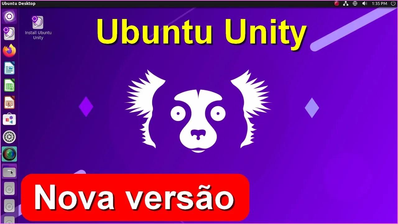 Linux Ubuntu Unity 22.04. É o ambiente gráfico que a Canonical projetou no início desta década.