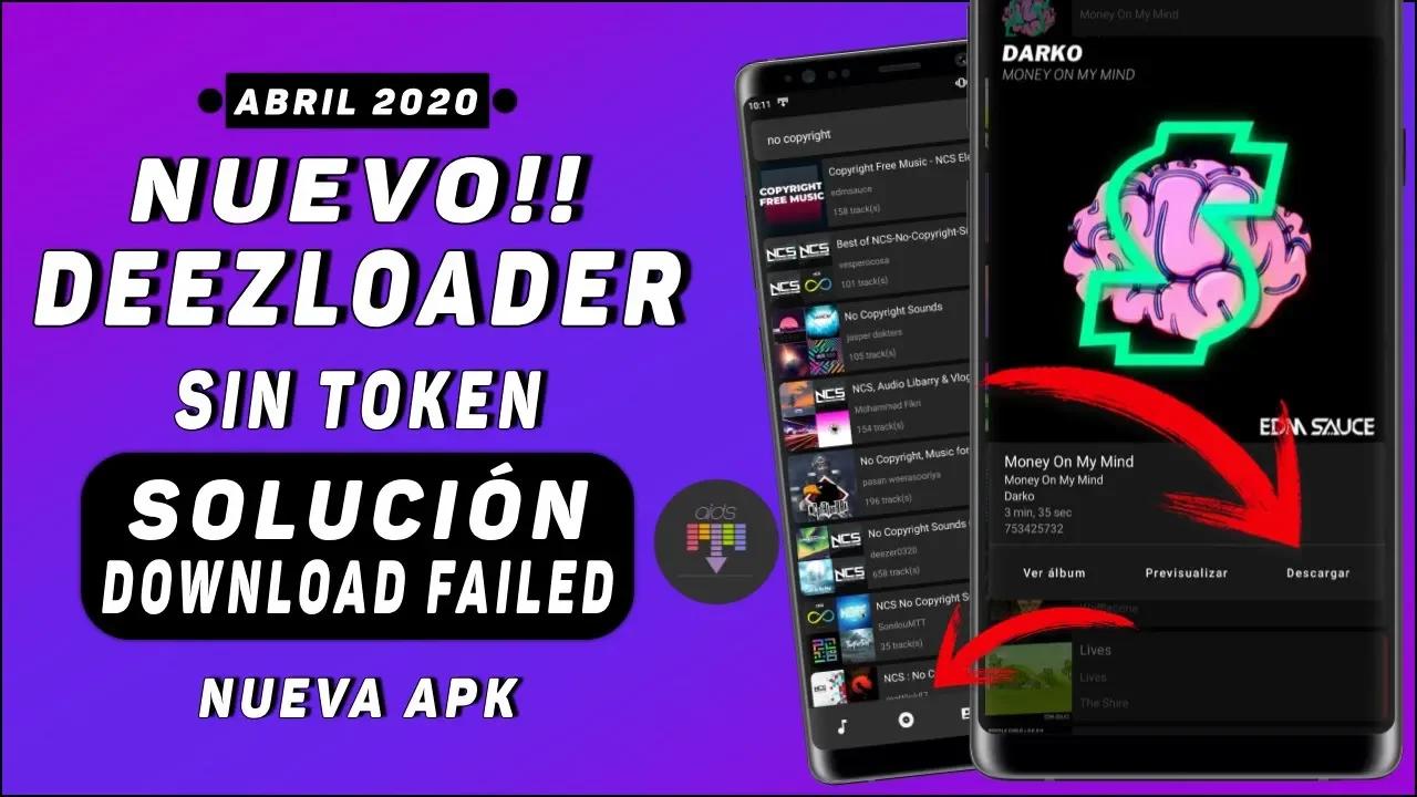 SOLUCION ERROR DE DESCARGA DEEZLOADER / NUEVA APK 2020 / AIDS V1.052
