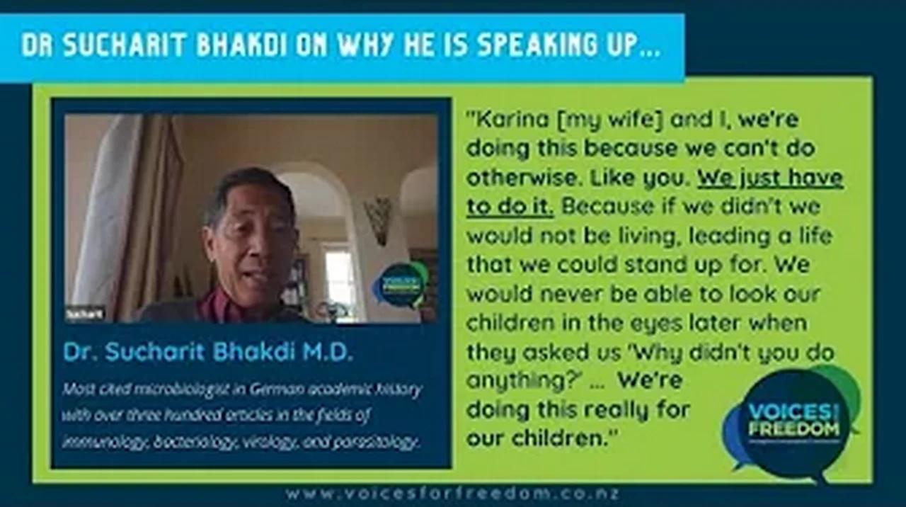 Voices For Freedom with Sucharit Bhakdi: Why I Am Speaking Up.