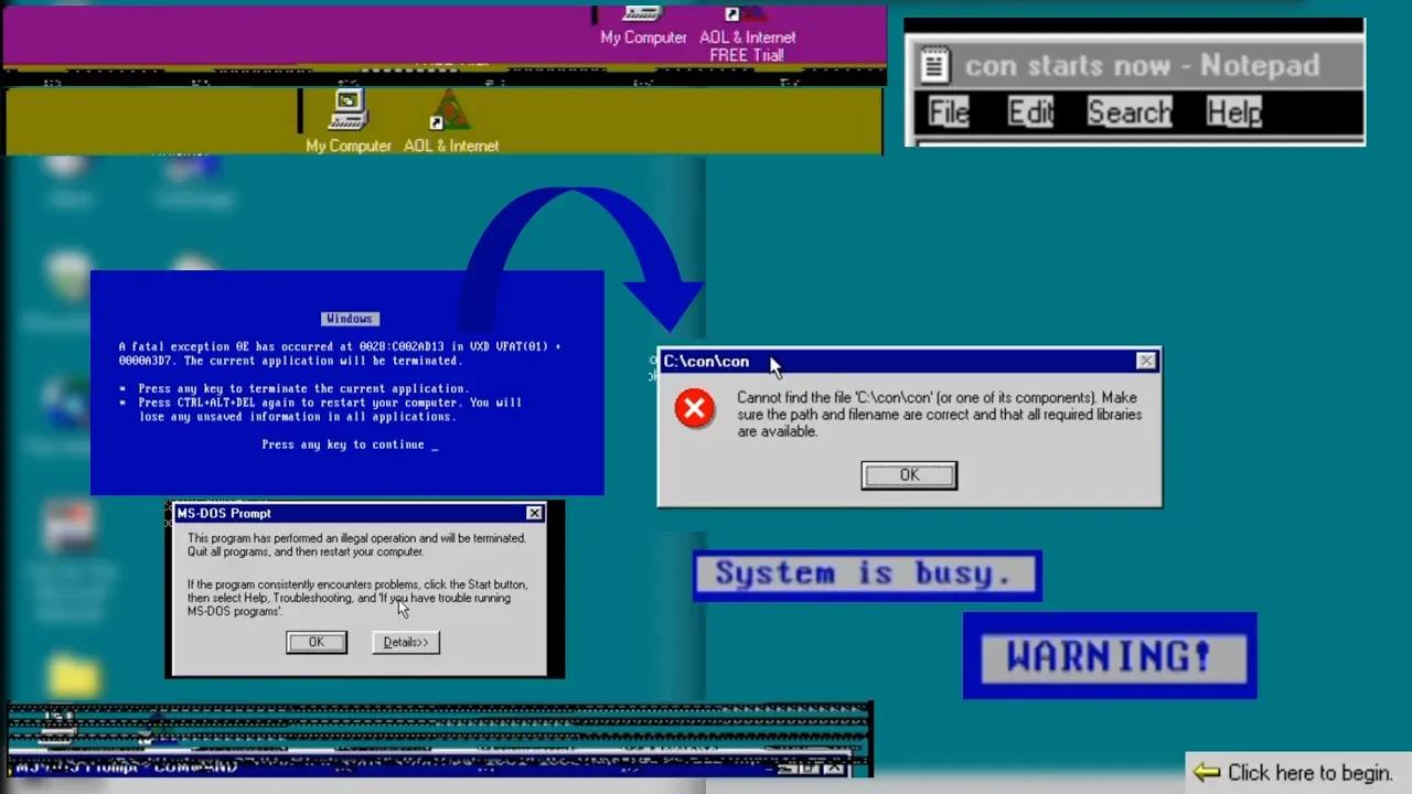 Windows 9x Device Path Bug Payloads