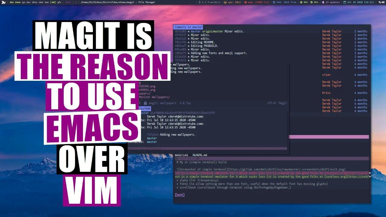The Magit Git Client Is The Killer Feature In Emacs