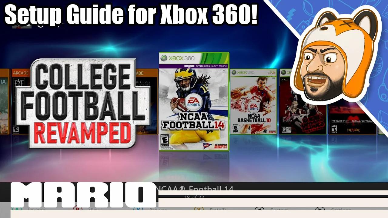 How to Install College Football Revamped for Xbox 360 - CFB Revamped ...