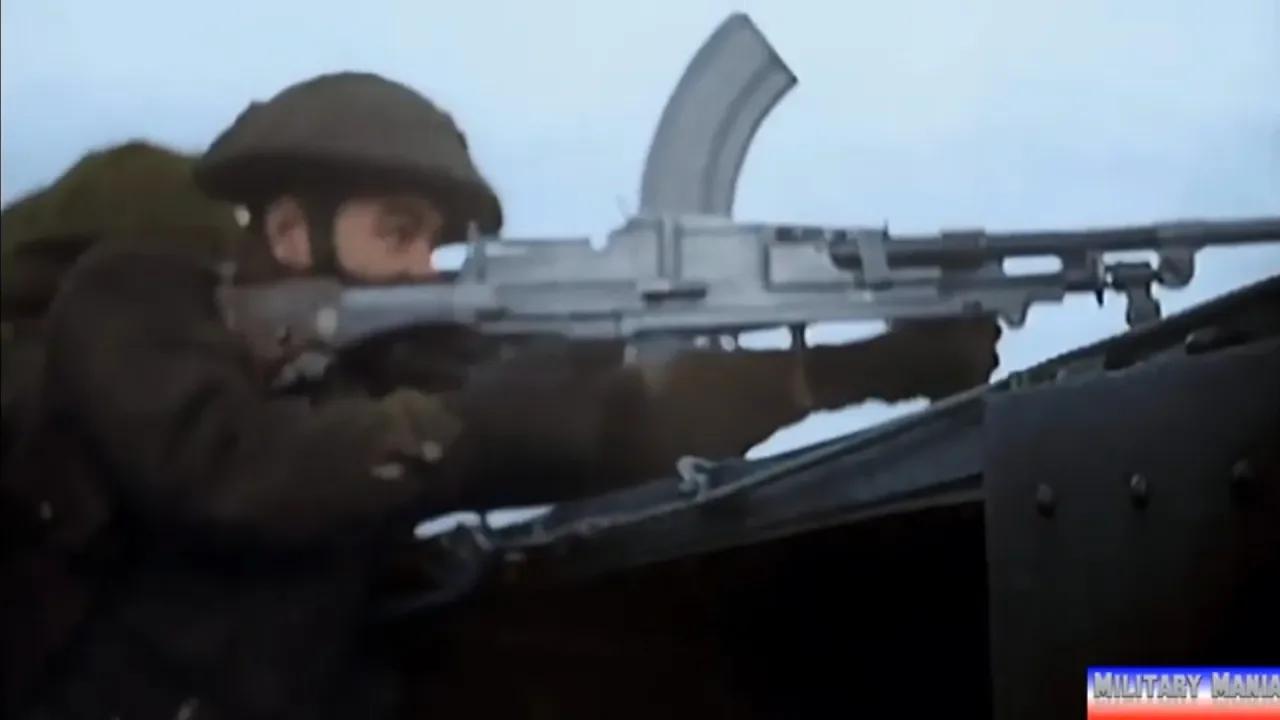 British WW2 Combat Footage (Remastered in Color)