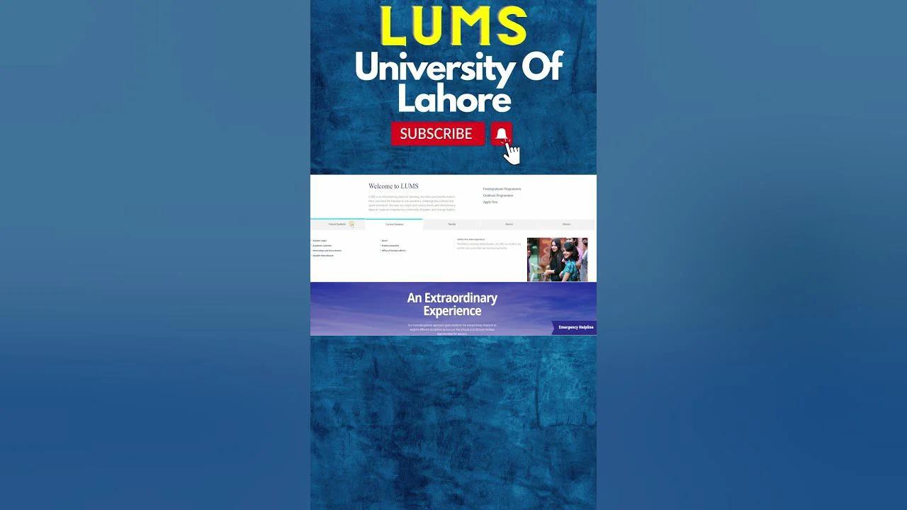 LUMS University Lahore | Programs and Tuition Fee | #lums