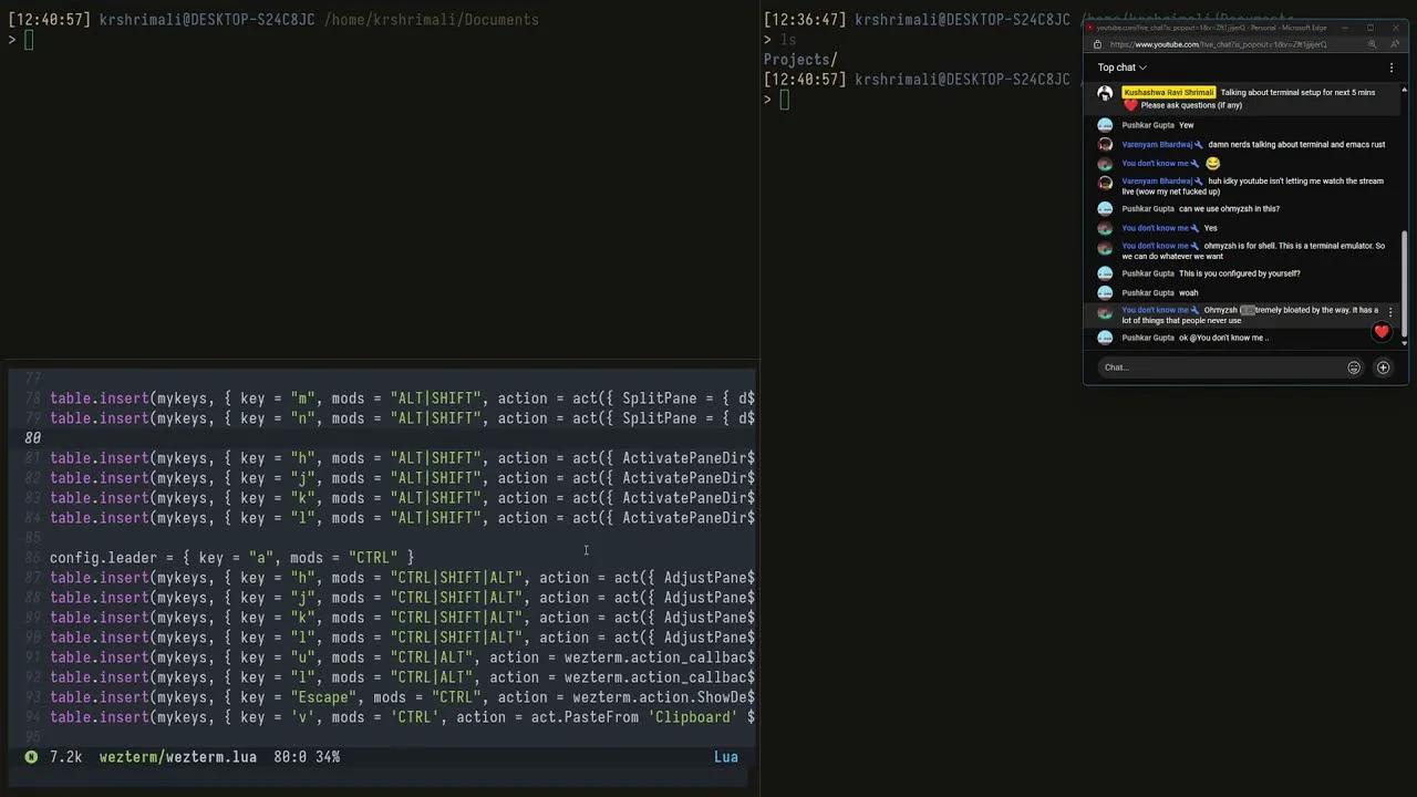My development setup | Walkthrough | Terminal, Shell, Editor, Multiplexer