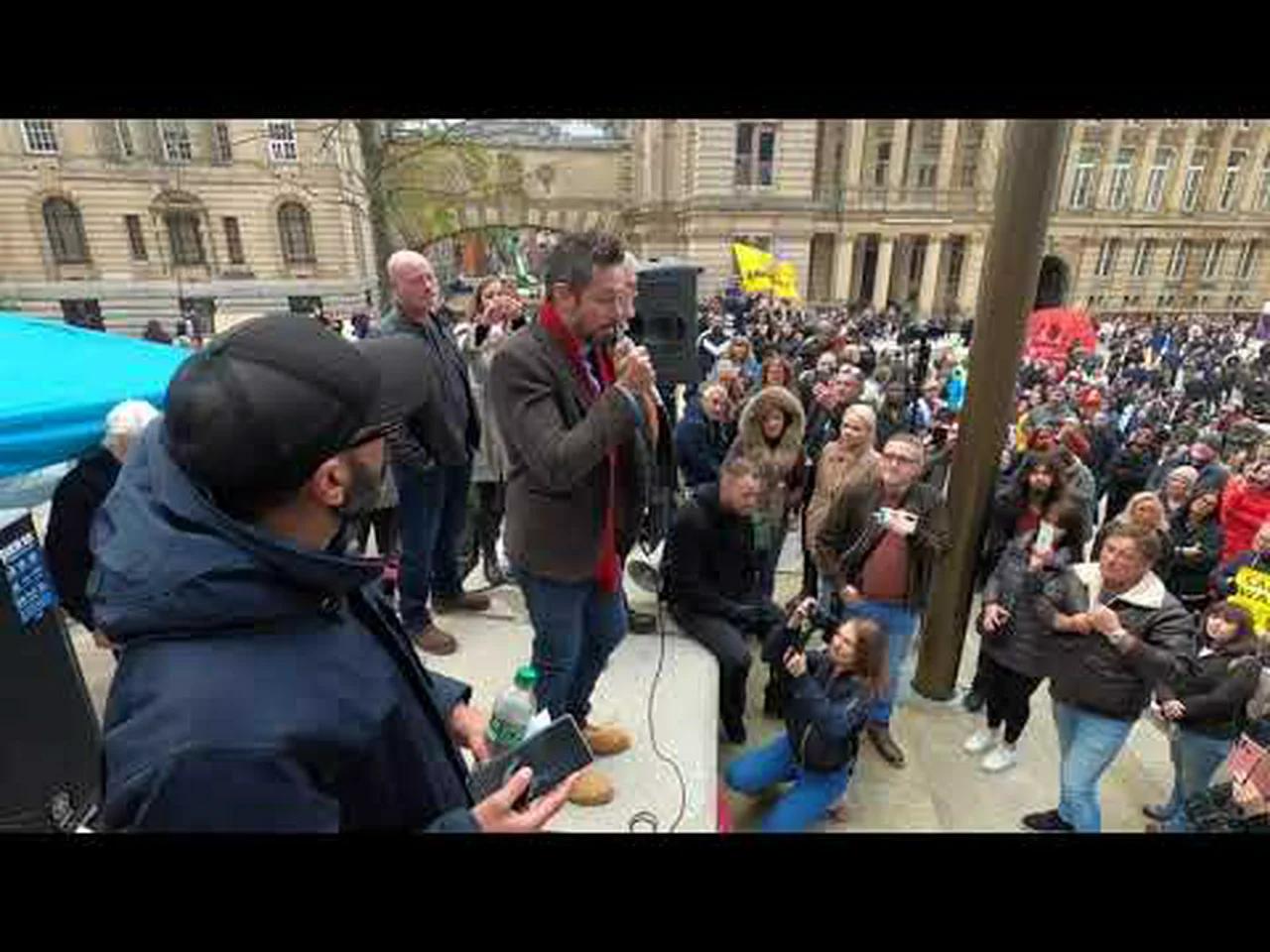 Gareth Icke at Birmingham worldwide freedom rally