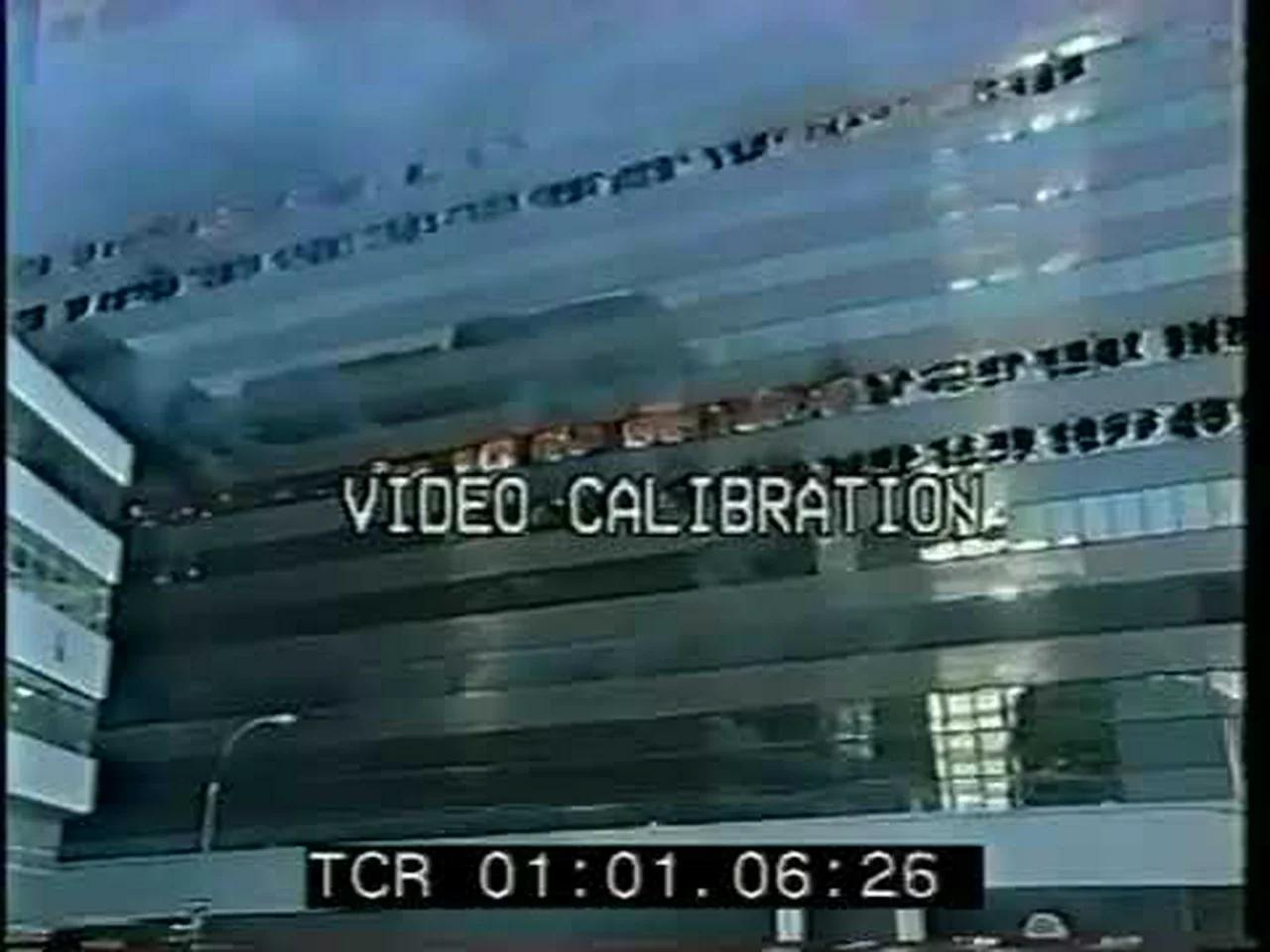 WTC 7 Burning & Street Debris (CBS Video)