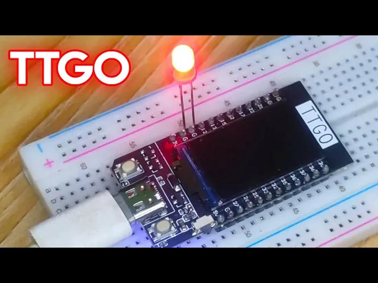 Led Blinking With TTGO T-Display ESP32