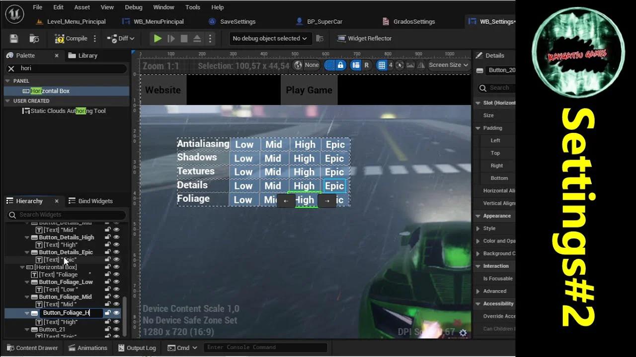 Unreal Engine 5: Tutorial Completo de Creación de Menú Principal 🚀🎮 #3 ( Settings Parte 2 )