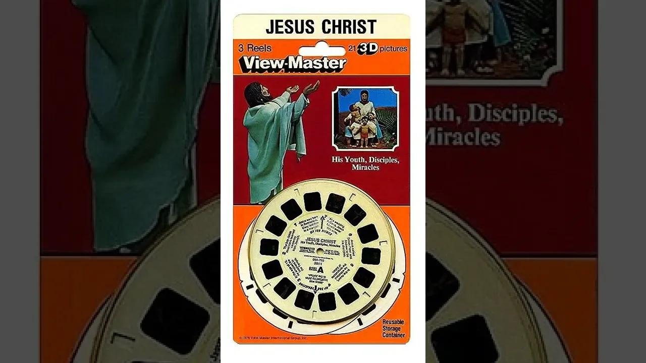 VIEW MASTER reading of JESUS CHRIST / bible easter 3D slide movie game hörspiel photo VR TV cinema