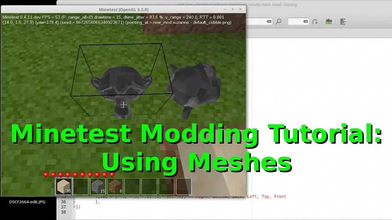 Minetest Modding Tutorial Using Meshes 2 Of 2