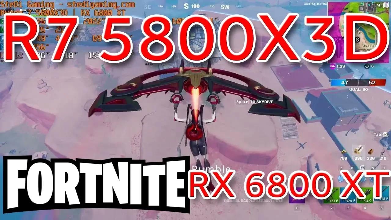 Ryzen 7 5800X3D Fortnite Low Solo & Team Rumble With Radeon RX 6800 XT