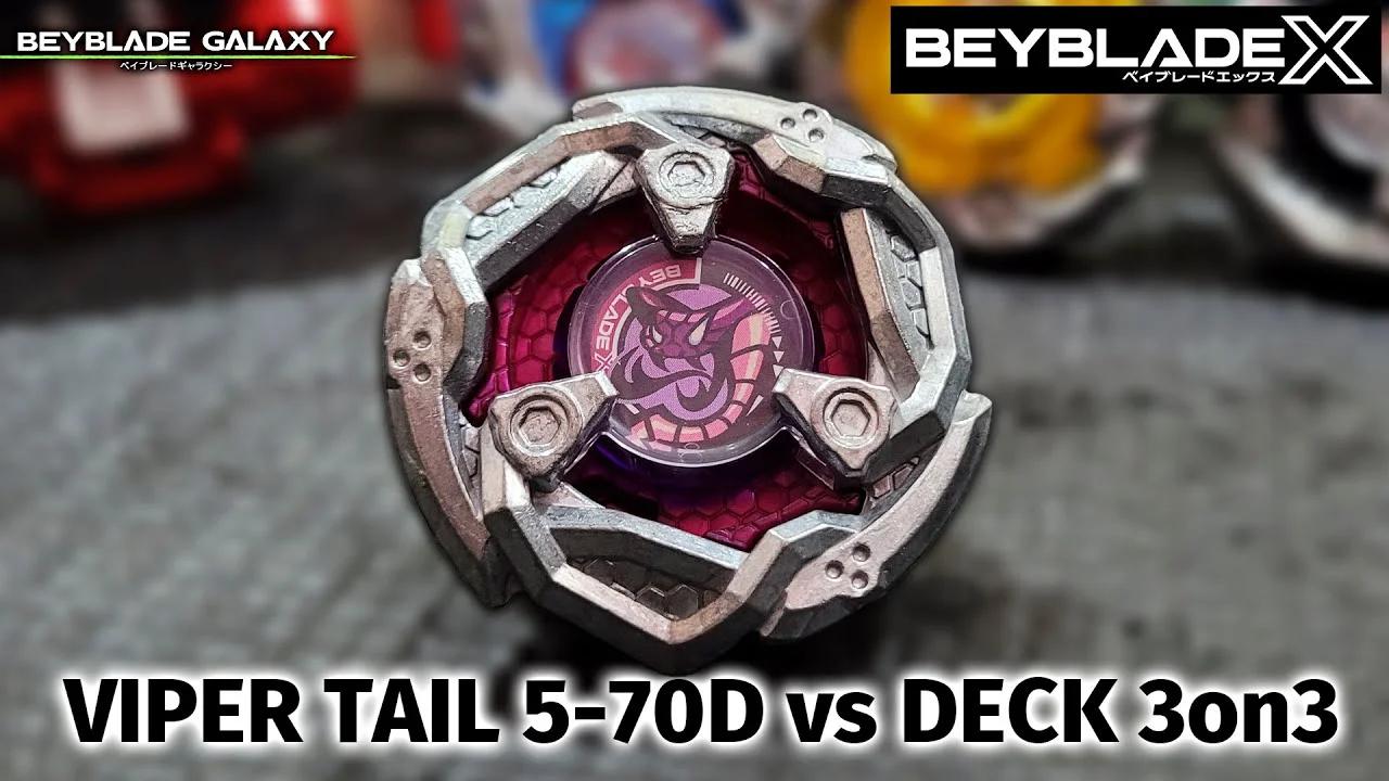 VIPER TAIL 5-70D vs DECK 3on3 [Beyblade X ベイブレードX]