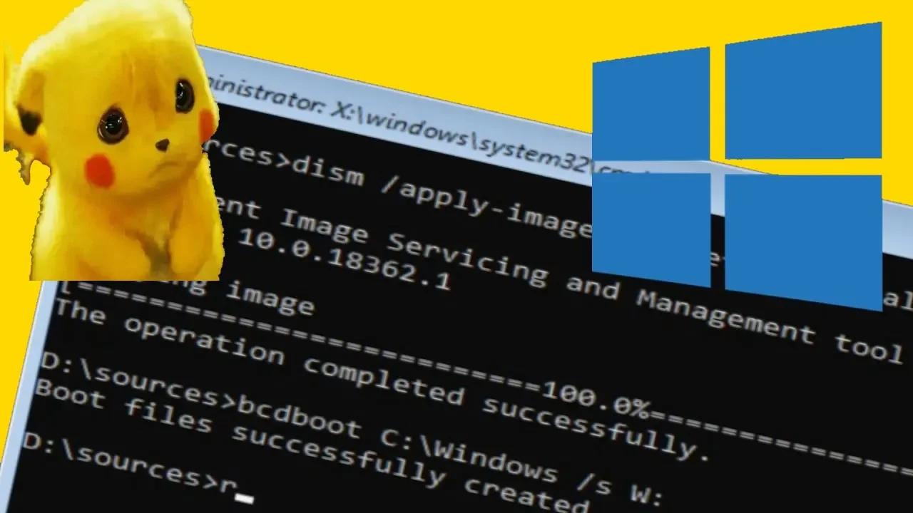 Manually installing Windows 10 in UEFI
