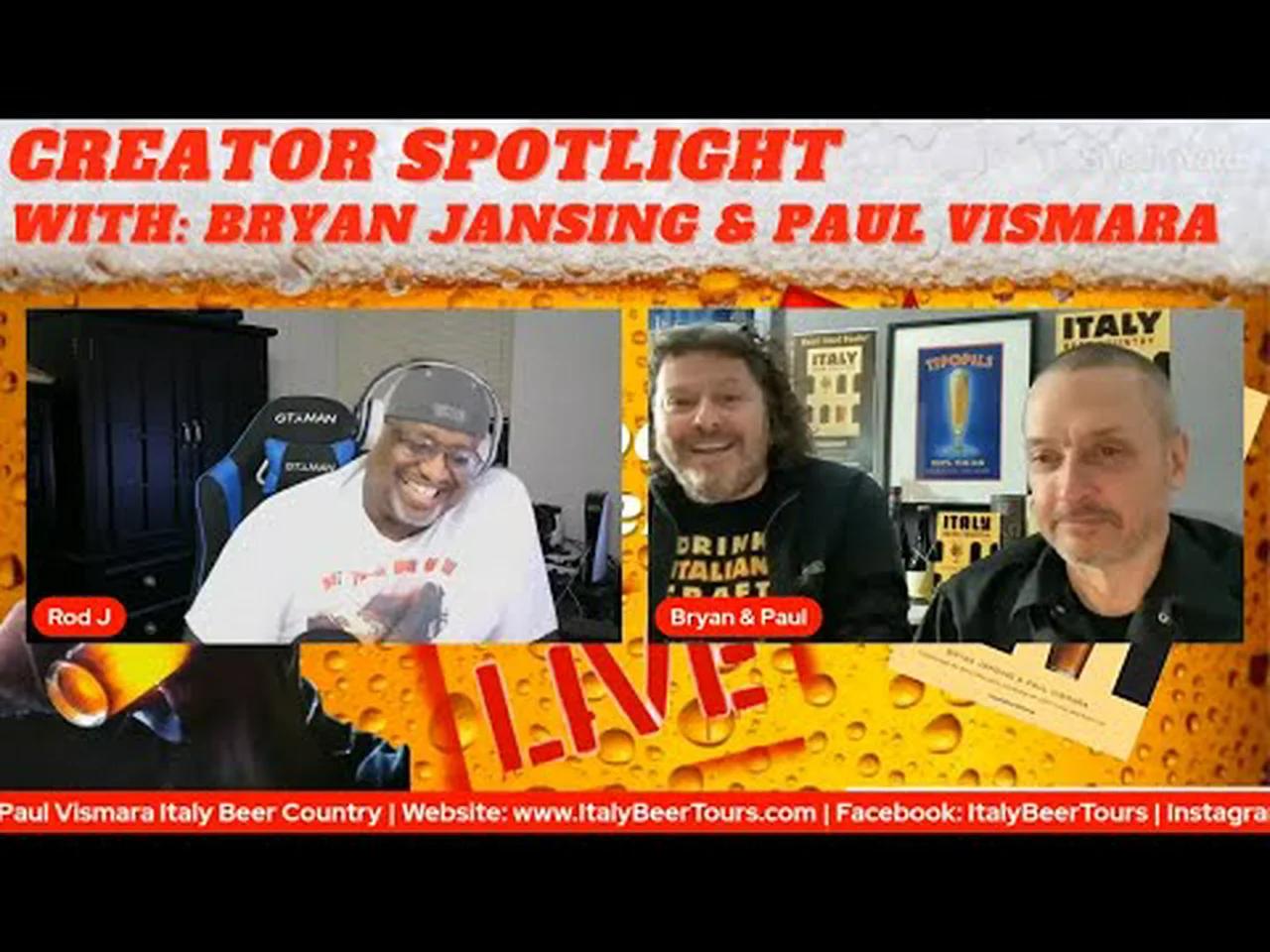Rod J Beer: Creator Spotlight - Italy Beer Country Bryan Jansing / Paul Vismara