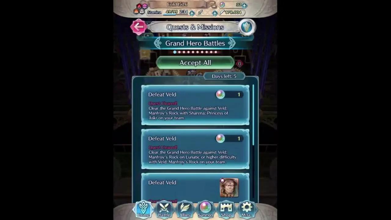 ErikH526 - Fire Emblem Heroes - Grand Hero Battle Veld Revival Quests ...