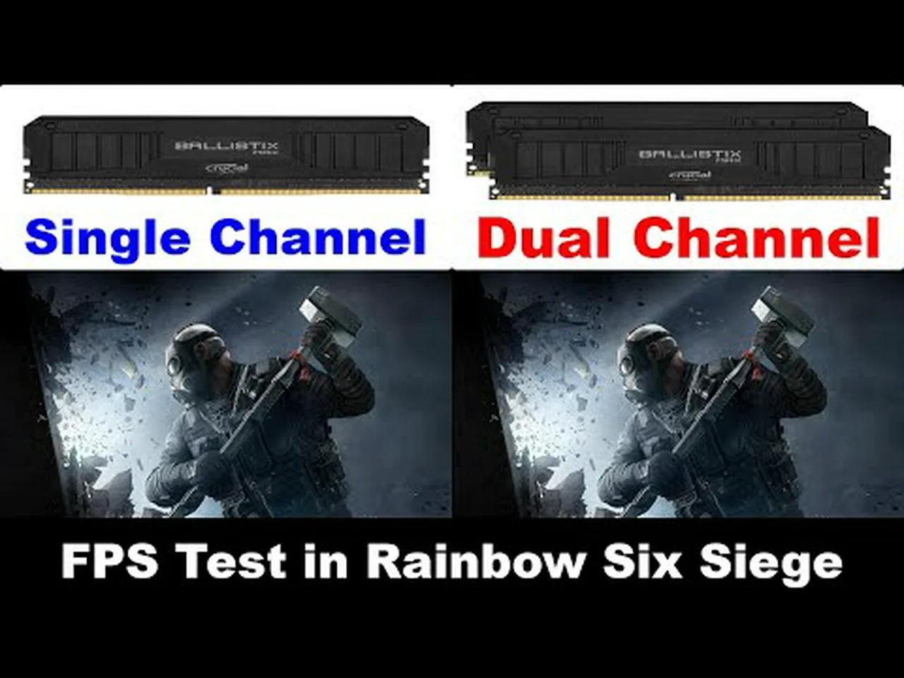 RAM: Single Channel VS Dual Channel FPS Test in Rainbow Six Siege ...