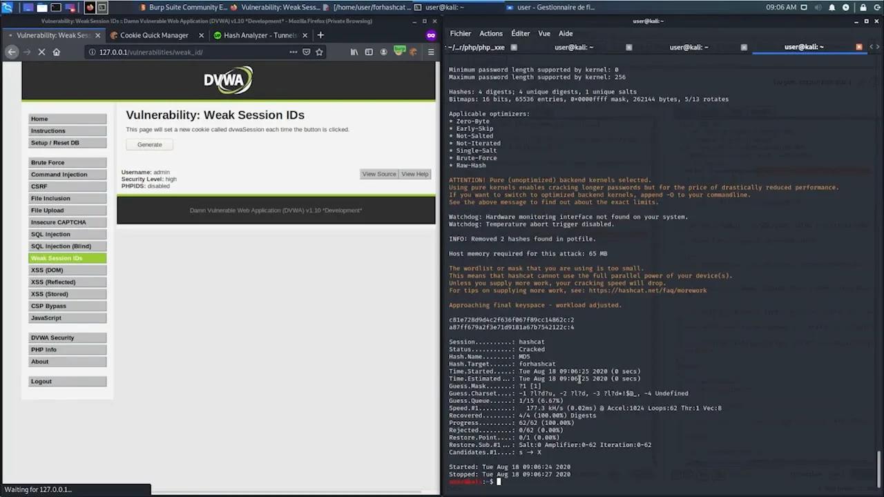 18 Broken Access Control Session ID DVWA