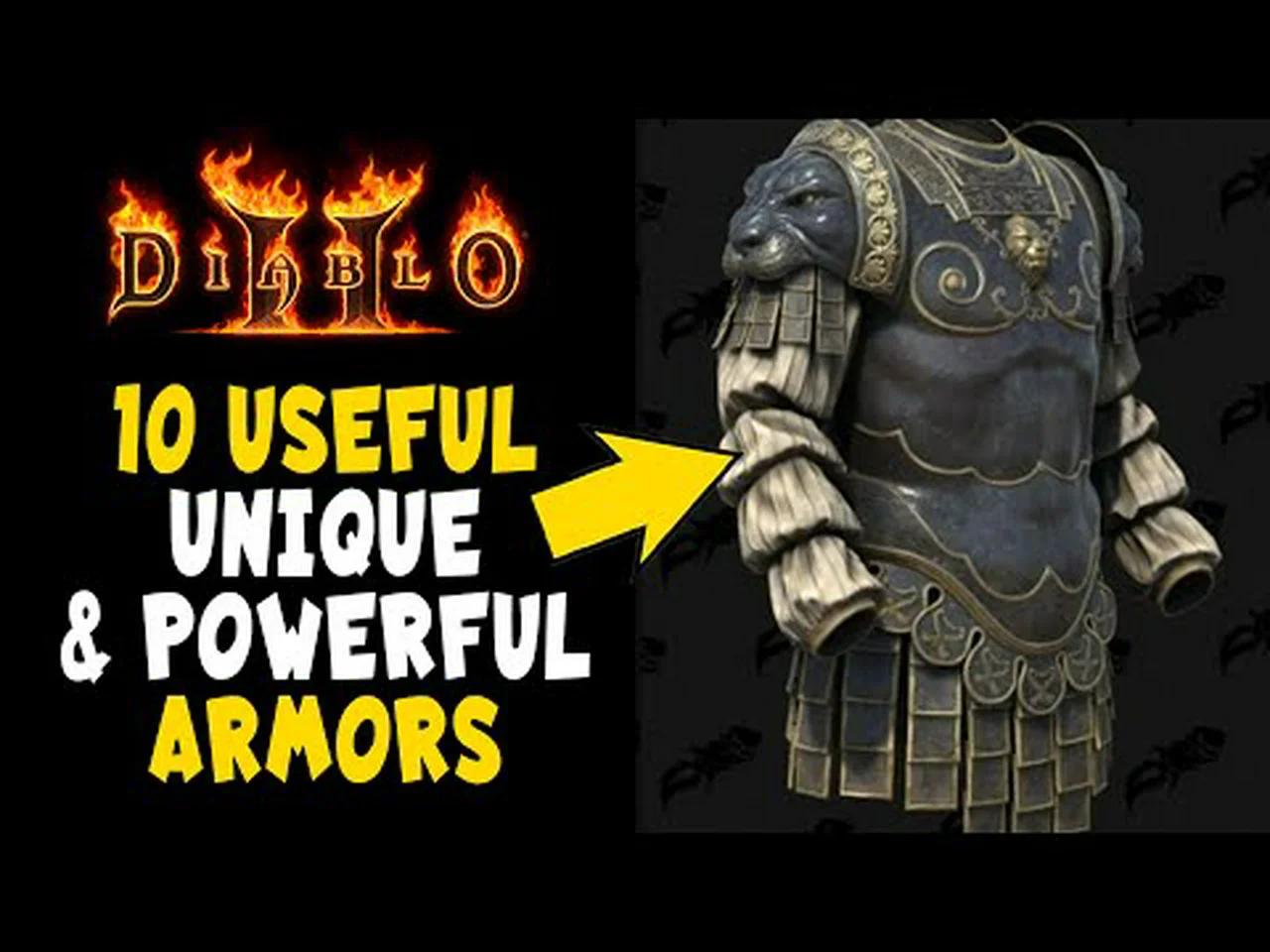 10 Useful Unique and Powerful Armors in Diablo 2 Resurrected / D2R