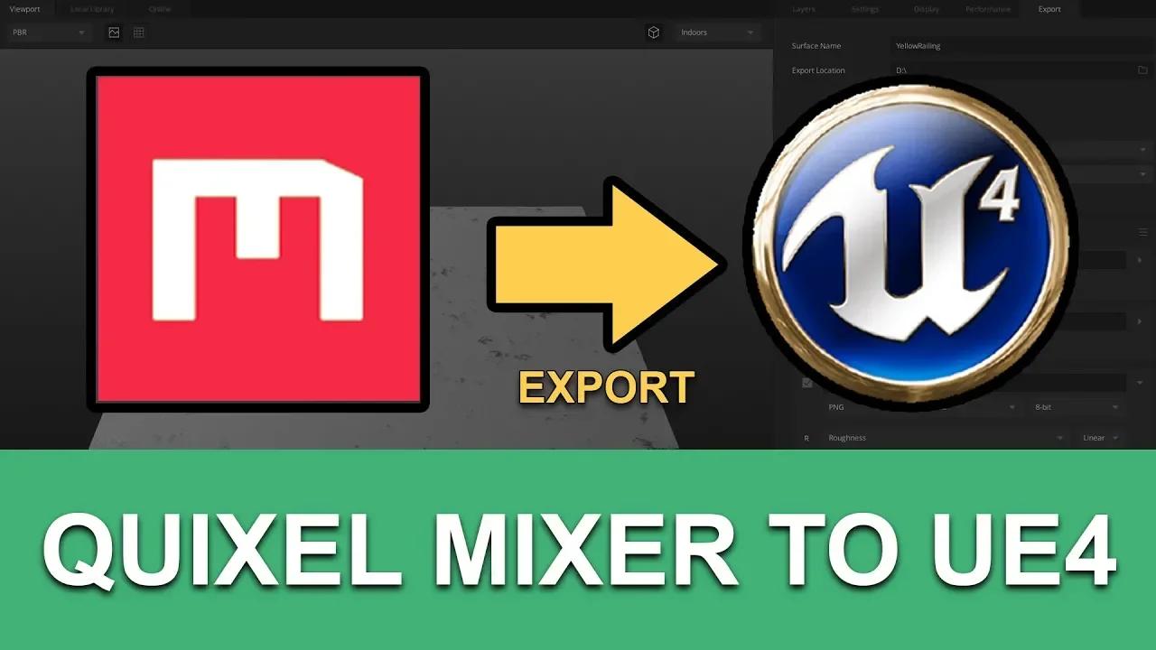 Exporting RMA Packed Reflection Maps from Quixel Mixer To UE4